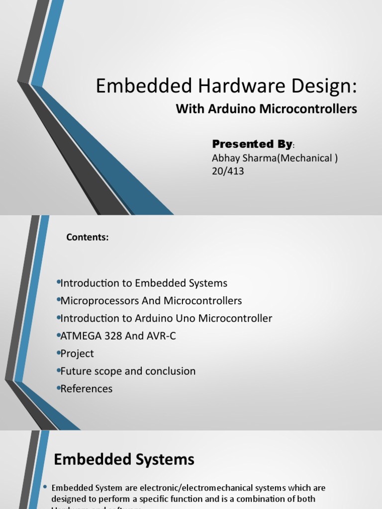 Embedded Hardware Design | PDF | Embedded System | Microcontroller Embedded Hardware Design | PDF | Embedded System | Microcontroller