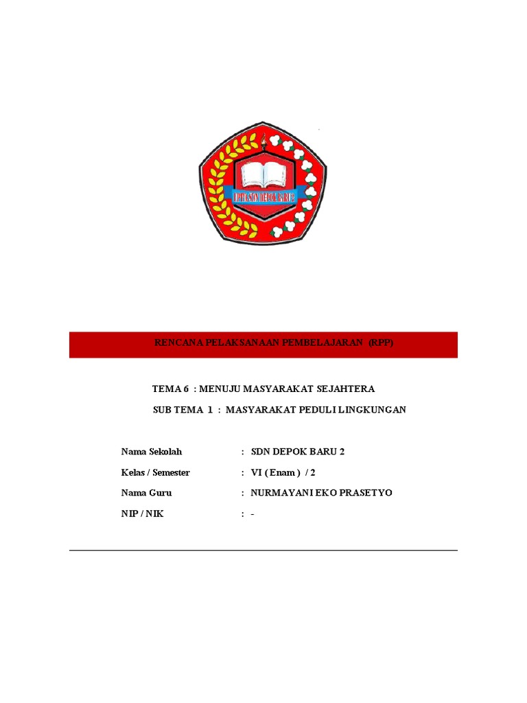 TEMA 6 ST1 Masyarakat Peduli Lingkungan | PDF