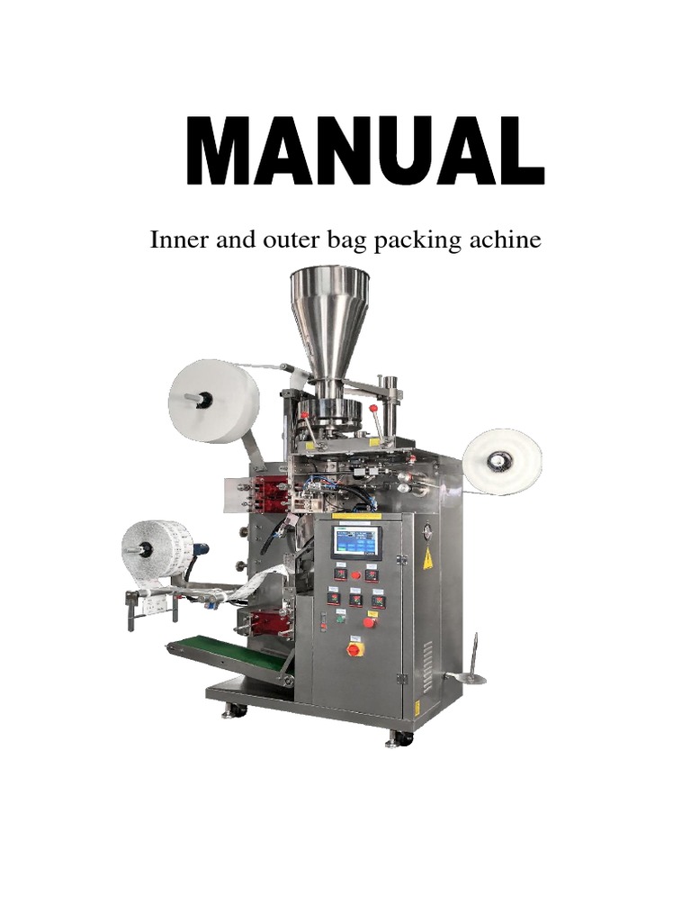 Inner and Outer Bag Packing Machine Manual | PDF | Screw | Gear