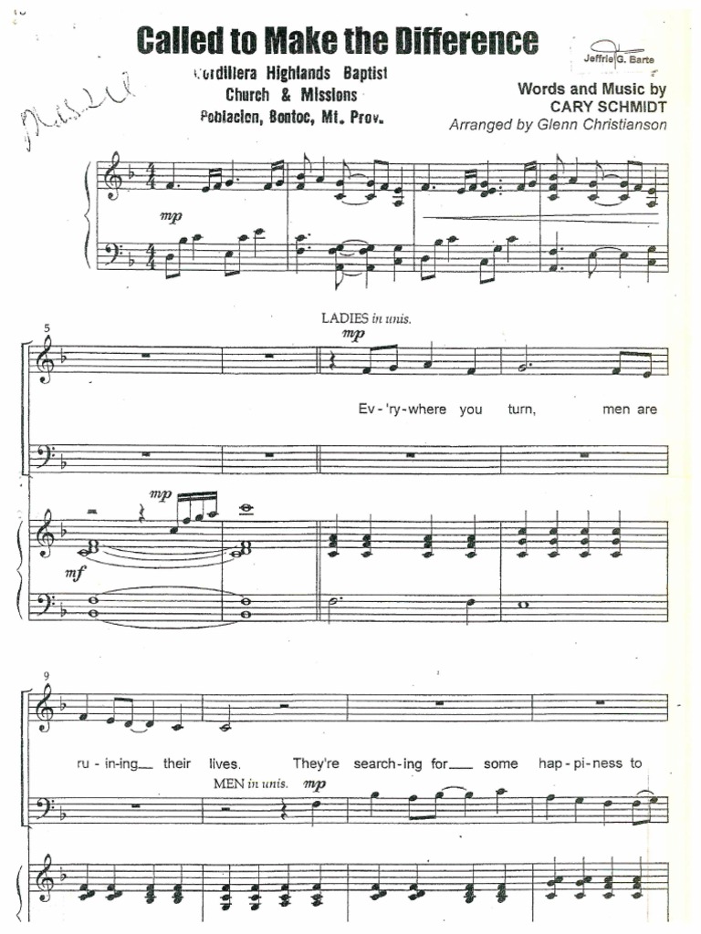 Called To Make A Difference | PDF