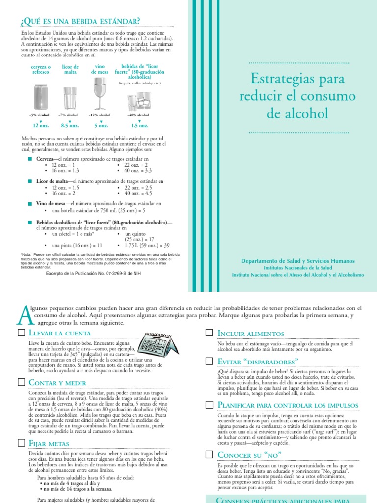 Alcohol and Your Health Es | PDF | Bebidas alcohólicas | Bebida