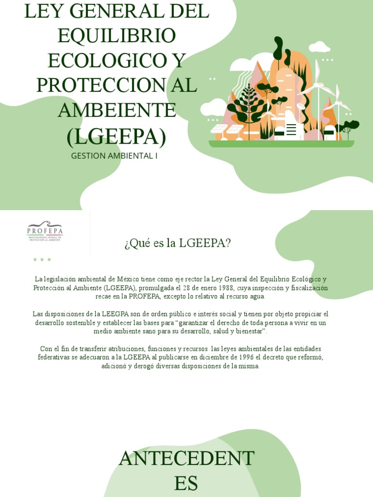 (Lgeepa) : Gestion Ambiental I | PDF | Residuos | Contaminación
