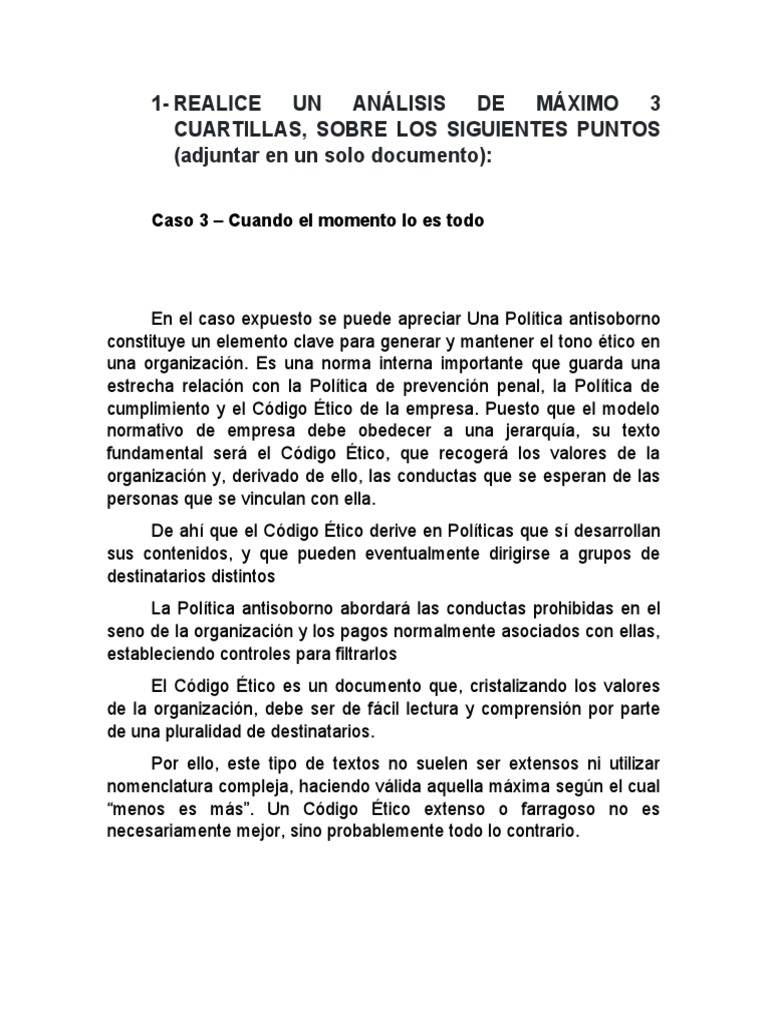 1-Realice Un Análisis de Máximo 3 Cuartillas, Sobre Los Siguientes ...
