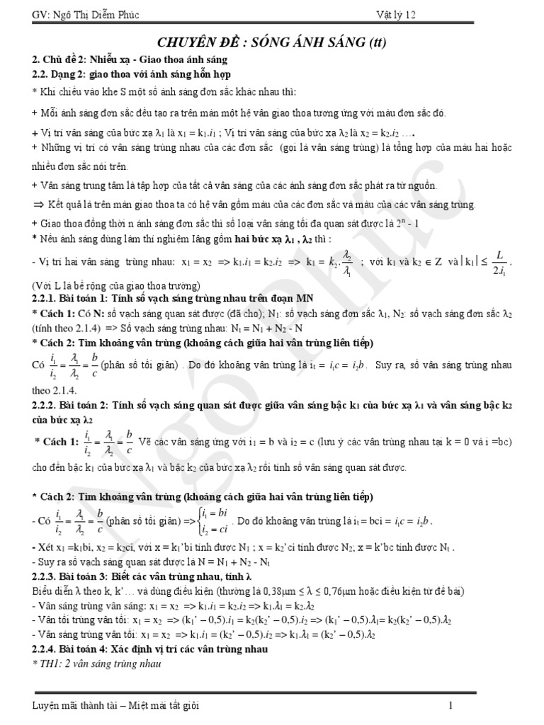 Phuccd23 - SONG ANH SANG | PDF