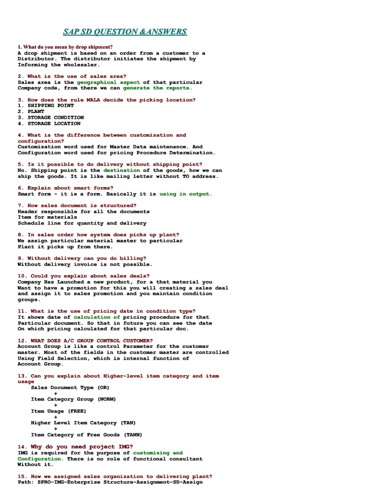 Sap Qa1 | PDF | Invoice | Sales