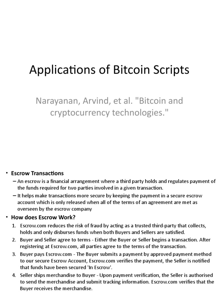 LEC - 18 - Applications of Bitcoin Scripts | PDF | Bitcoin | Money