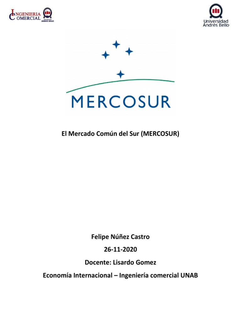El Mercado Común Del Sur (MERCOSUR) | PDF