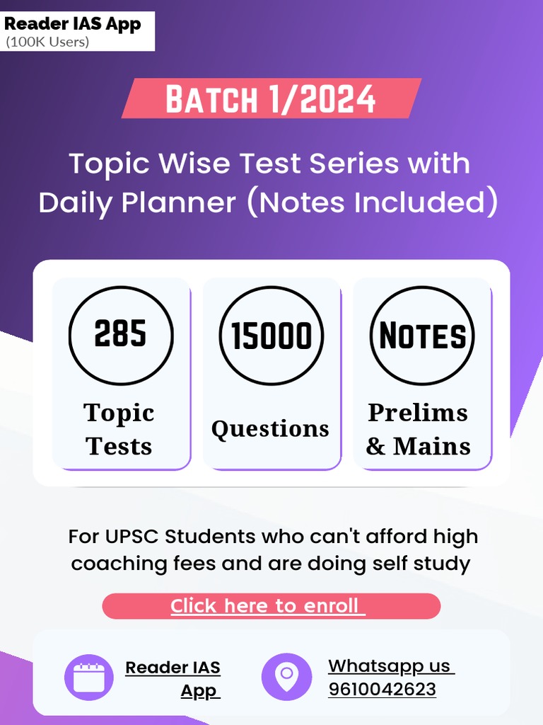 UPSC Daily Study Planner with Notes | PDF | British Raj | Ecology