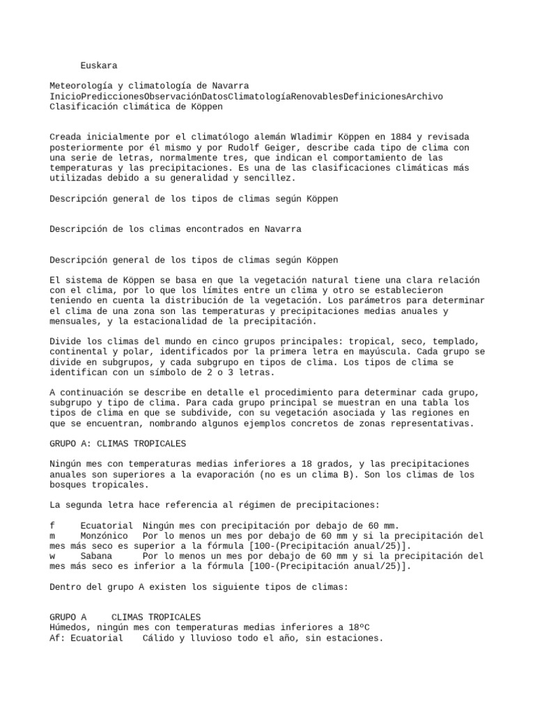 Climas Del Mundo | PDF | Clima templado | Clima oceánico