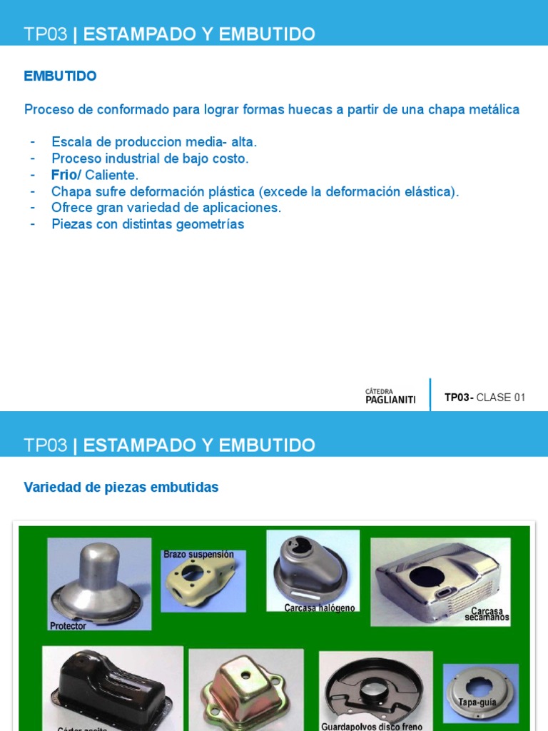 Proceso de Embutido y Repujado de Metales | PDF | Acero | Materiales