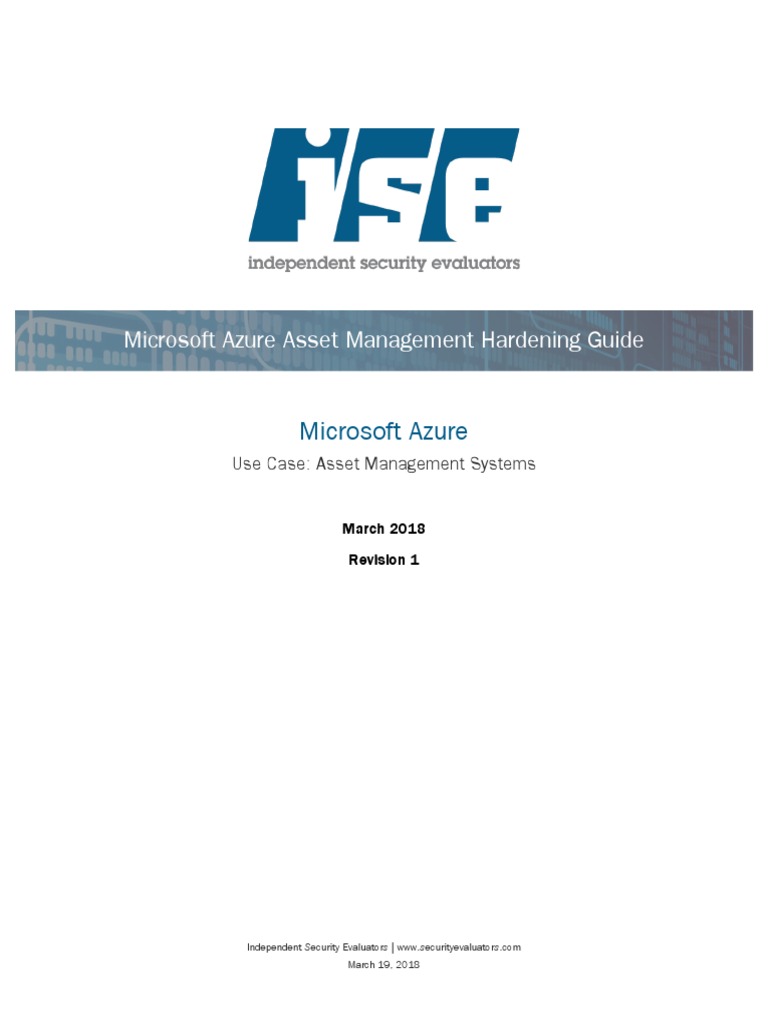 Azure Asset Management-Controls-032018 | PDF | Microsoft Azure | Cloud ...