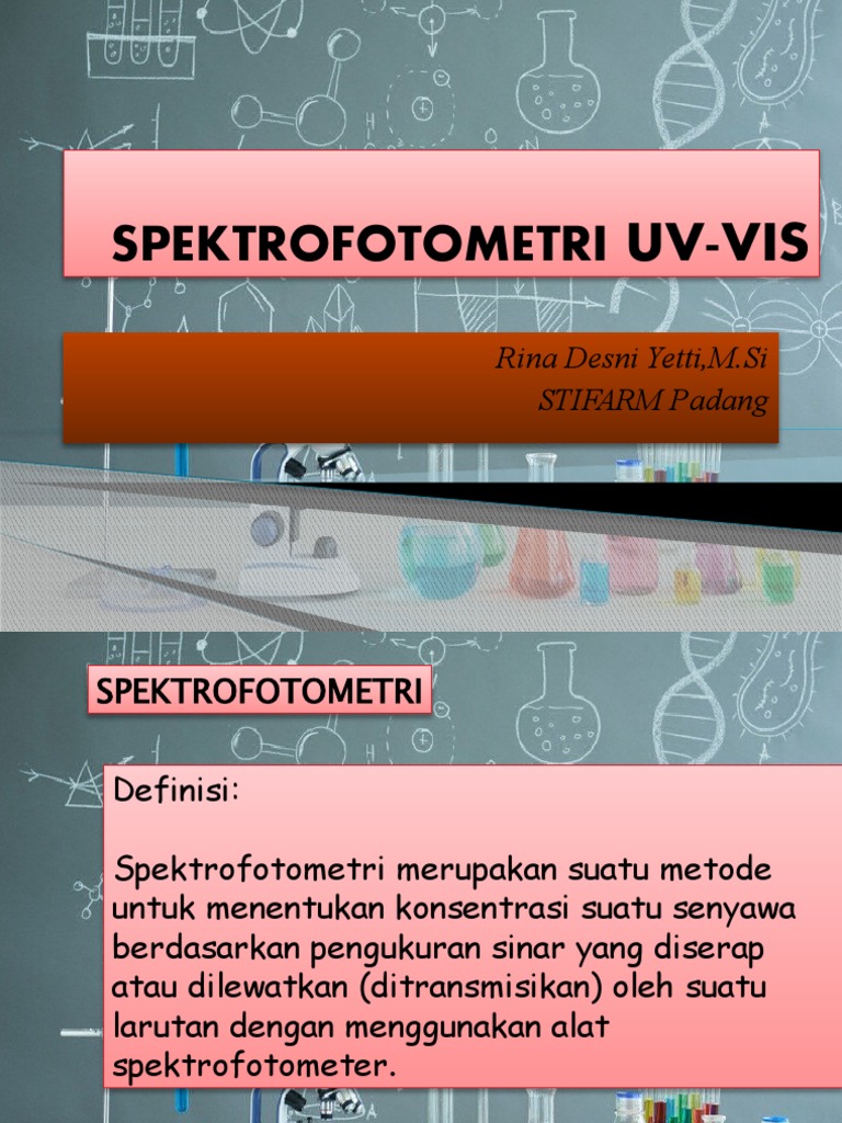 Spektrofotometri Uv-Vis | PDF
