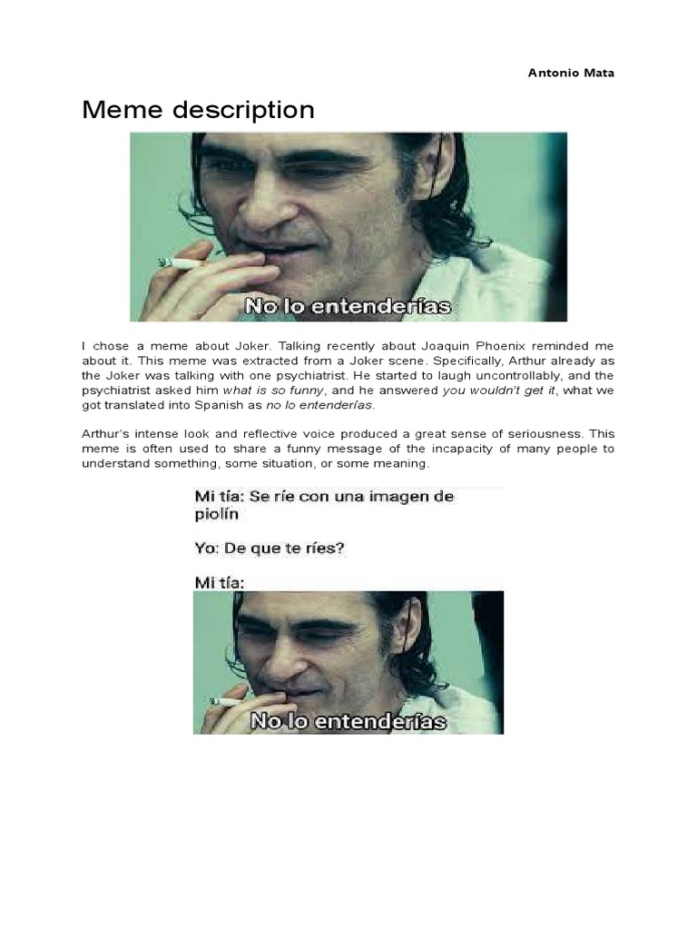 Meme Description | PDF