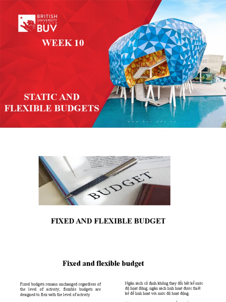 Week 10: Static and Flexible Budgets | PDF