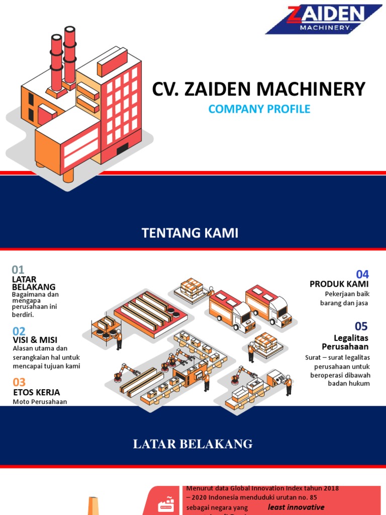 Profil Perusahaan CV. Zaiden Machinery | PDF | Bisnis | Komputer