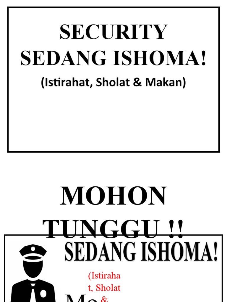Security Sedang Ishoma | PDF