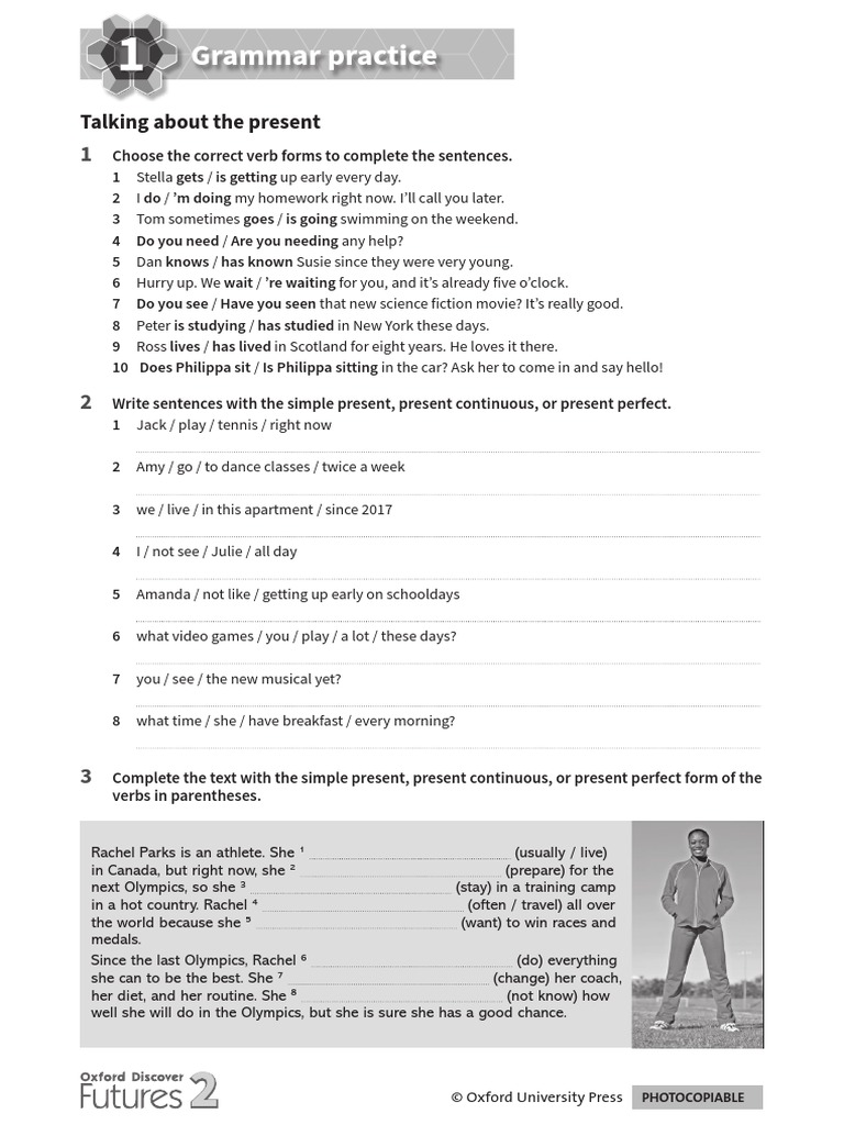 ODF2 Unit 1 Grammar Practice | PDF