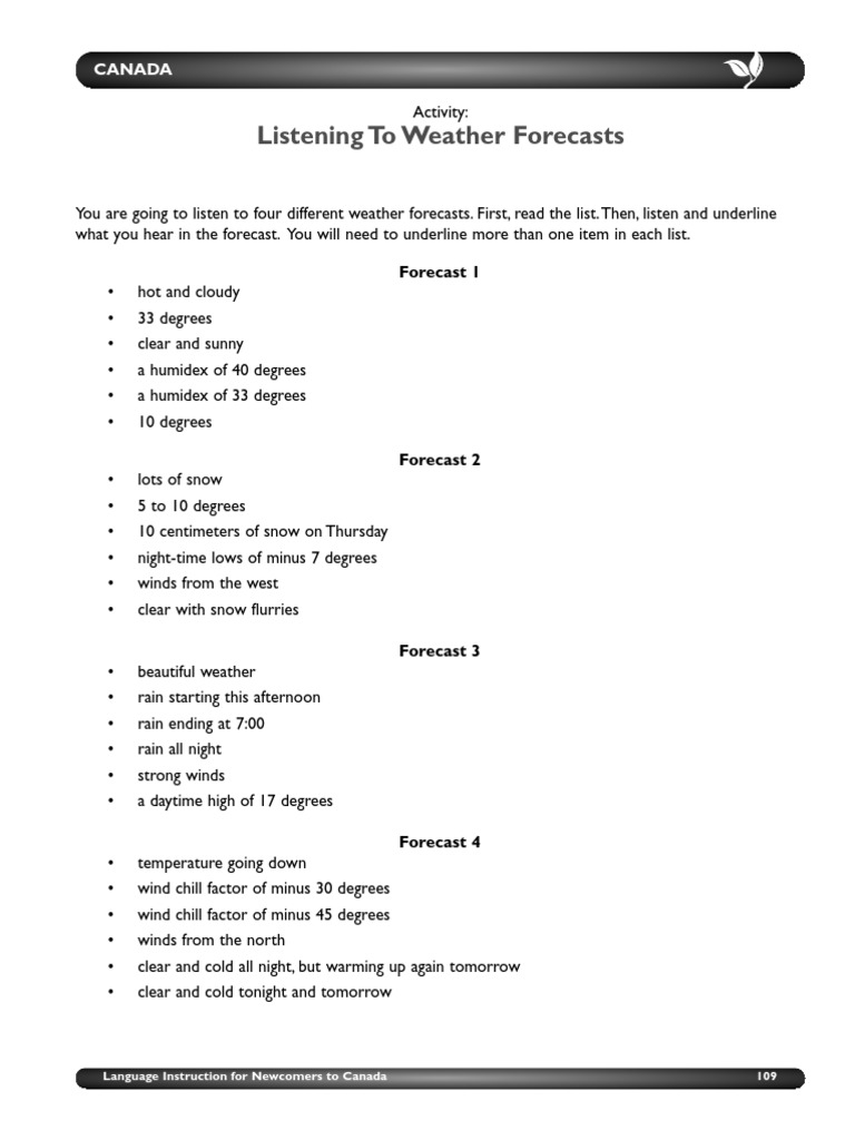 LINC3 Intropages - 10 Pages - Revised Dec2 - Layout 1 | PDF | Weather ...