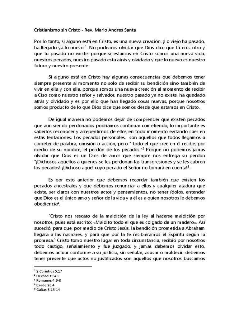 Cristianismo Sin Cristo | PDF | Pecado | Cristo (título)