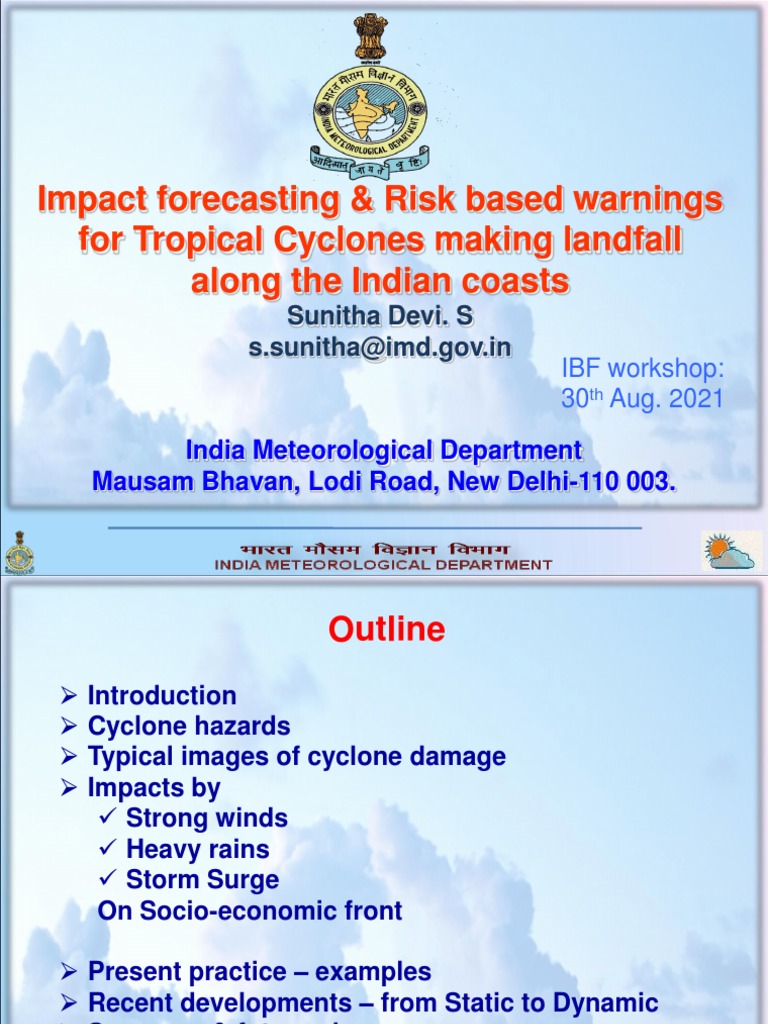 IMD Cyclone IBF | PDF | Tropical Cyclones | Flood