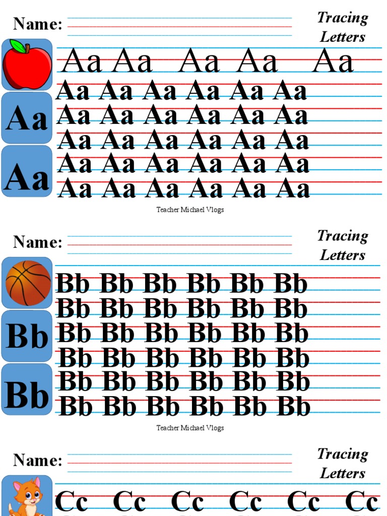 A-Z Tracing Activities | PDF | Linguistics