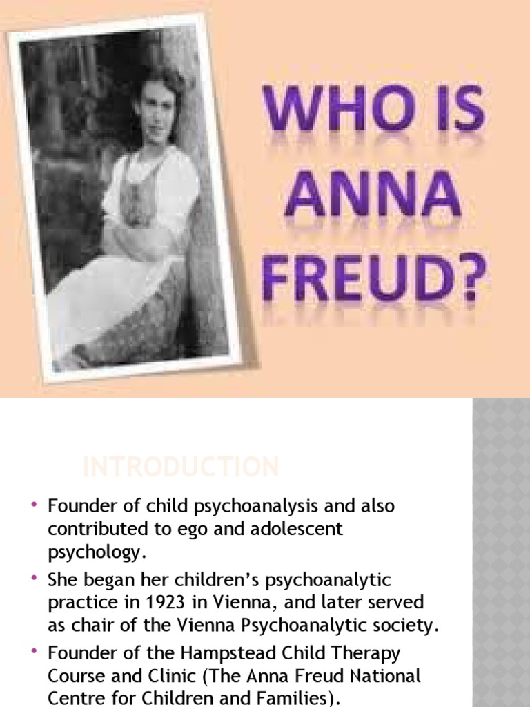 Anna Freud | PDF | Ego Psychology | Psychoanalysis