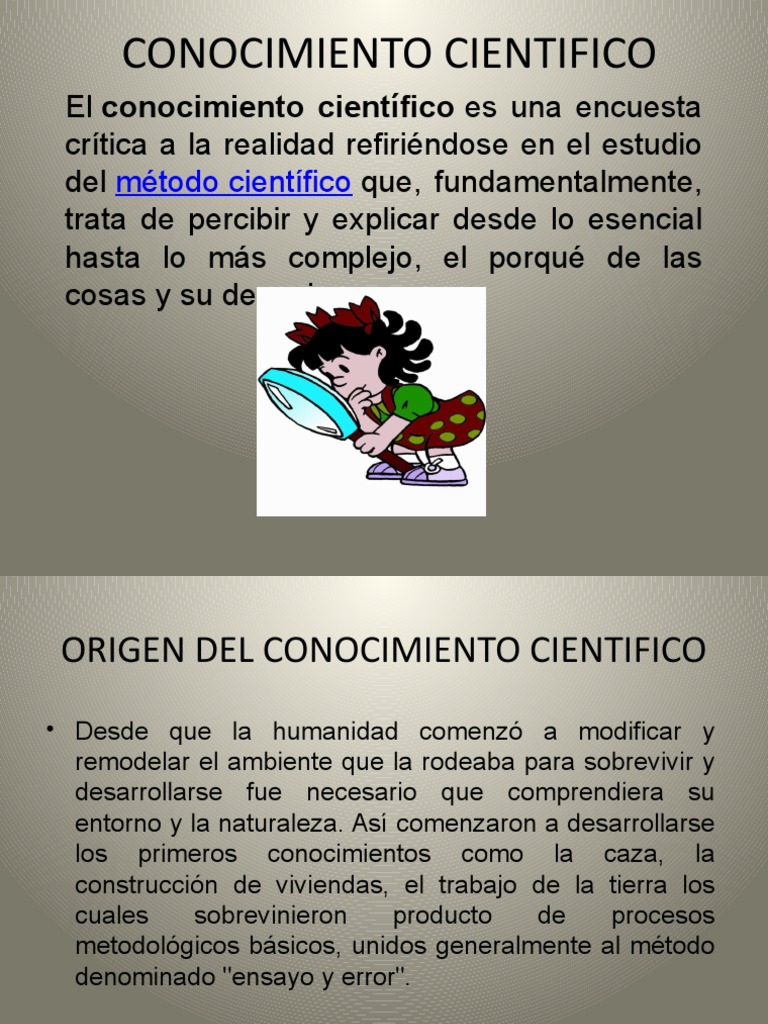 Conocimiento Cientifico | PDF | Conocimiento | Empirismo