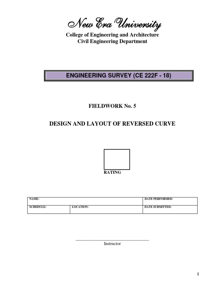Reverse Curve Design and Layout Guide | PDF