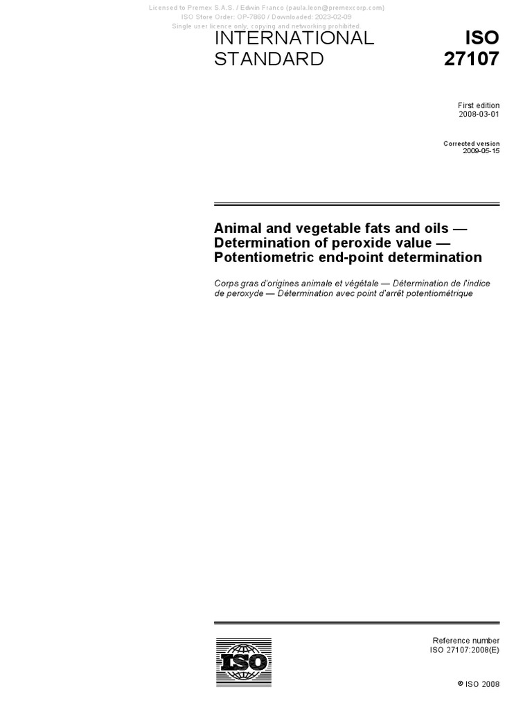 International Standard | PDF | International Organization For ...