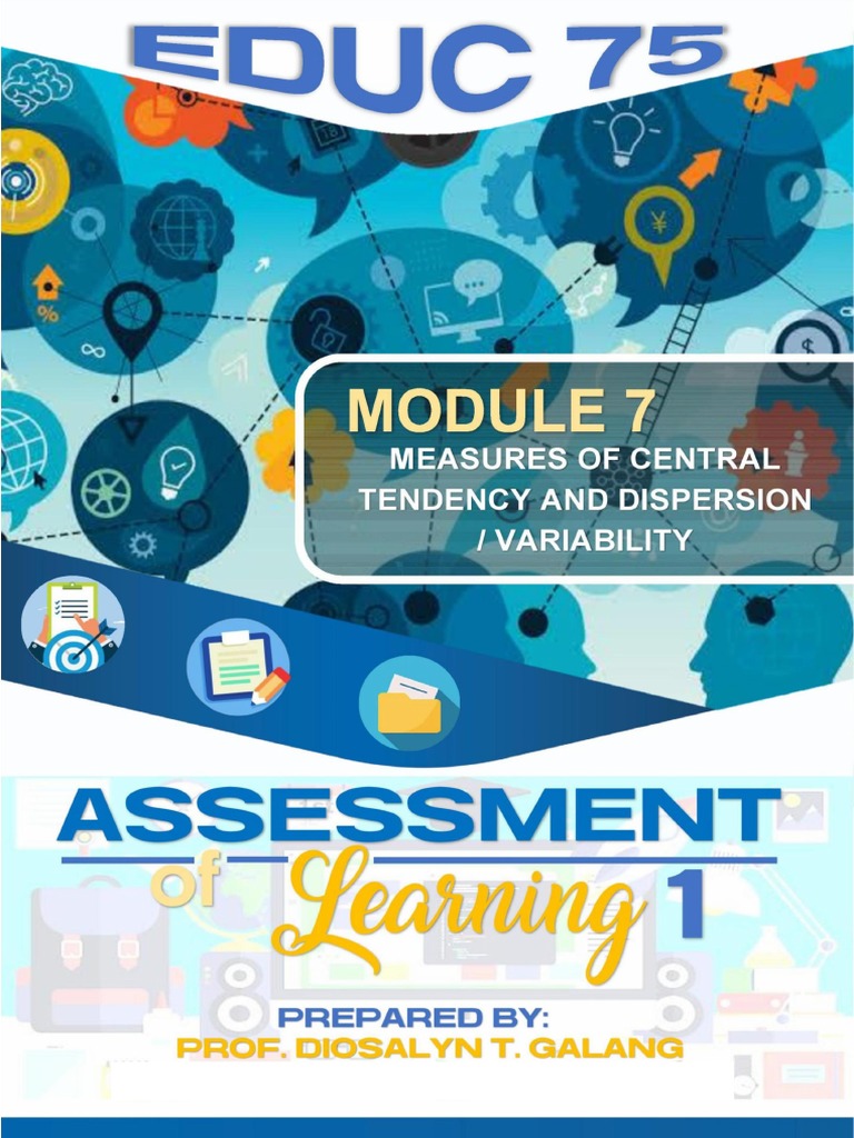 EDUC 75 Module 7revised Measures of Central Tendency. | PDF | Variance ...