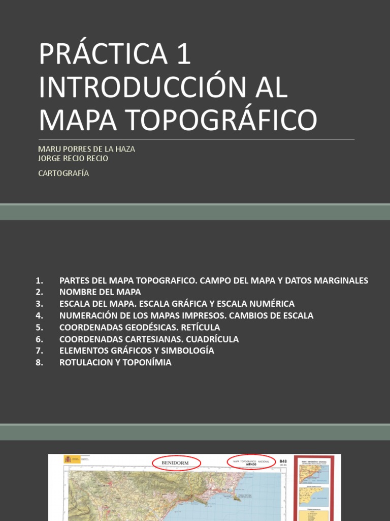 Elementos de un Mapa Topográfico | PDF | Mapa | Ciencias fisicas