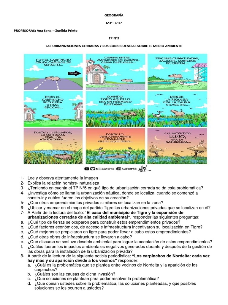 GGF 6°. TP N°9 (2021) Revisión de Contenidos | PDF