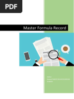 Master Formulation vs. Compounding Records | PDF | Pharmacist