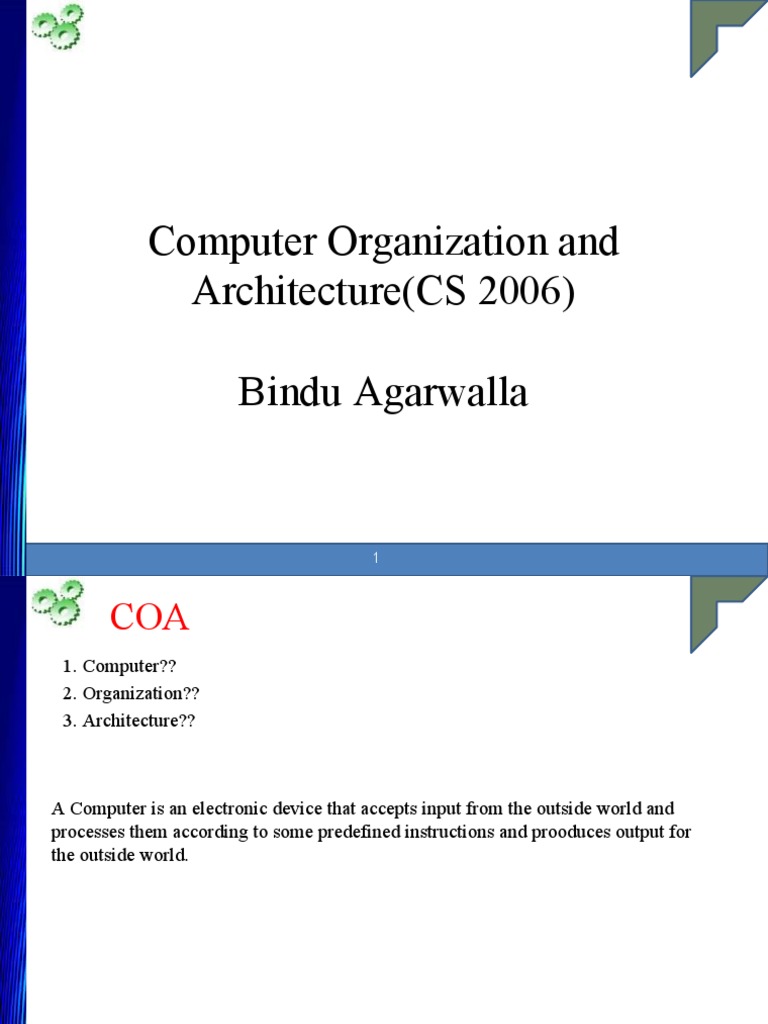 Week 1 Pdf Computer Data Storage Central Processing Unit