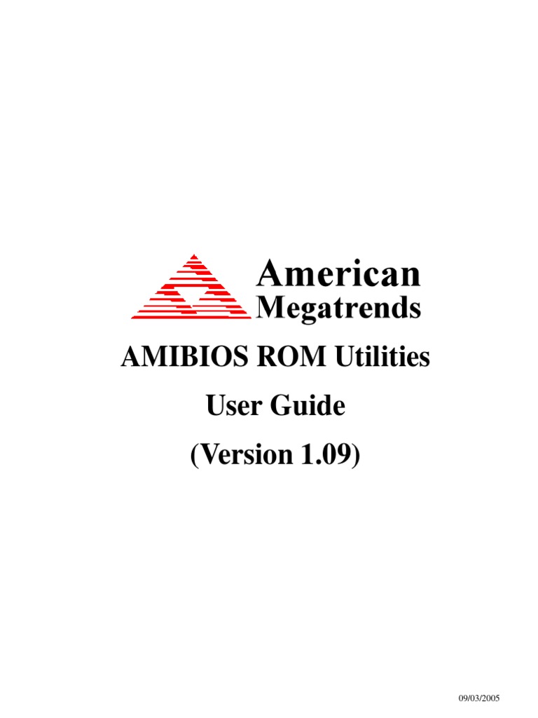 AMIBIOS ROM Utilities User Guide | PDF | Bios | File Format