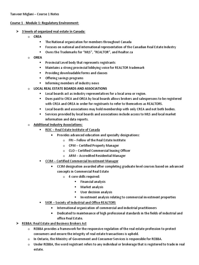 Reco Course 1 | PDF | Concurrent Estate | Easement