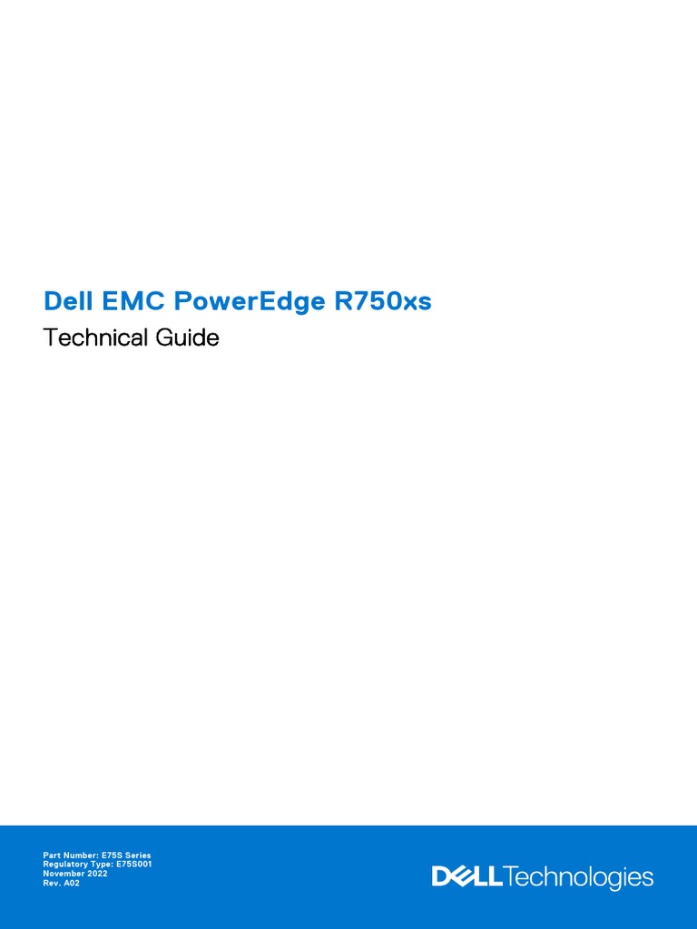Dell Emc Poweredge r750xs Technical Guide | PDF | Solid State Drive ...