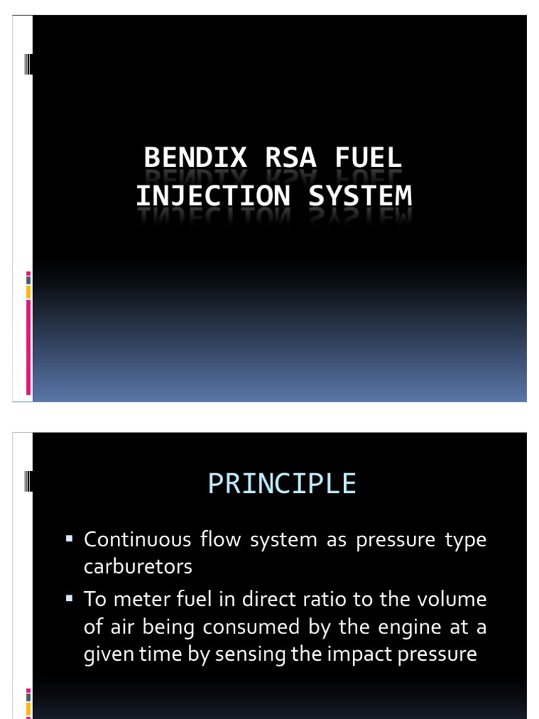 Bendix Rsa Fuel Injection System | PDF | Throttle | Carburetor