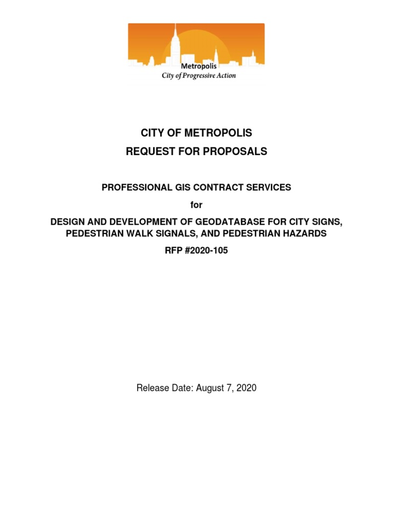 GIS Database Development RFP for City Signs | PDF | Arc Gis ...