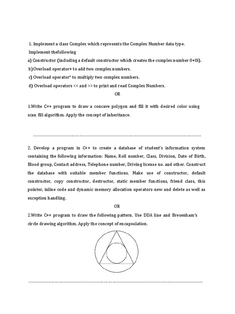 Se Practical List Pdf C Constructor Object Oriented Programming