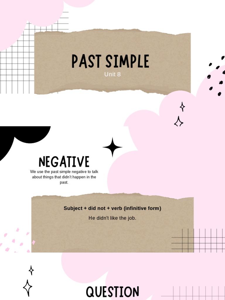 Past Simple Negative & Questions Tenses | PDF