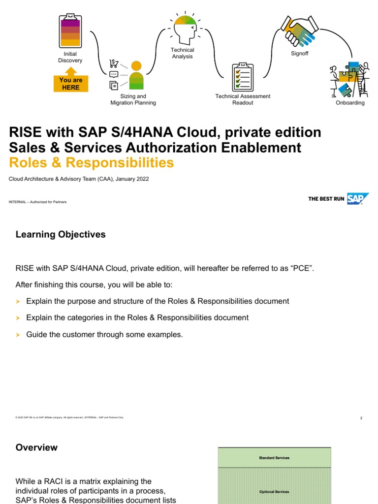 RISE PCE CAA Roles & Responsibilities - Wave3 | PDF
