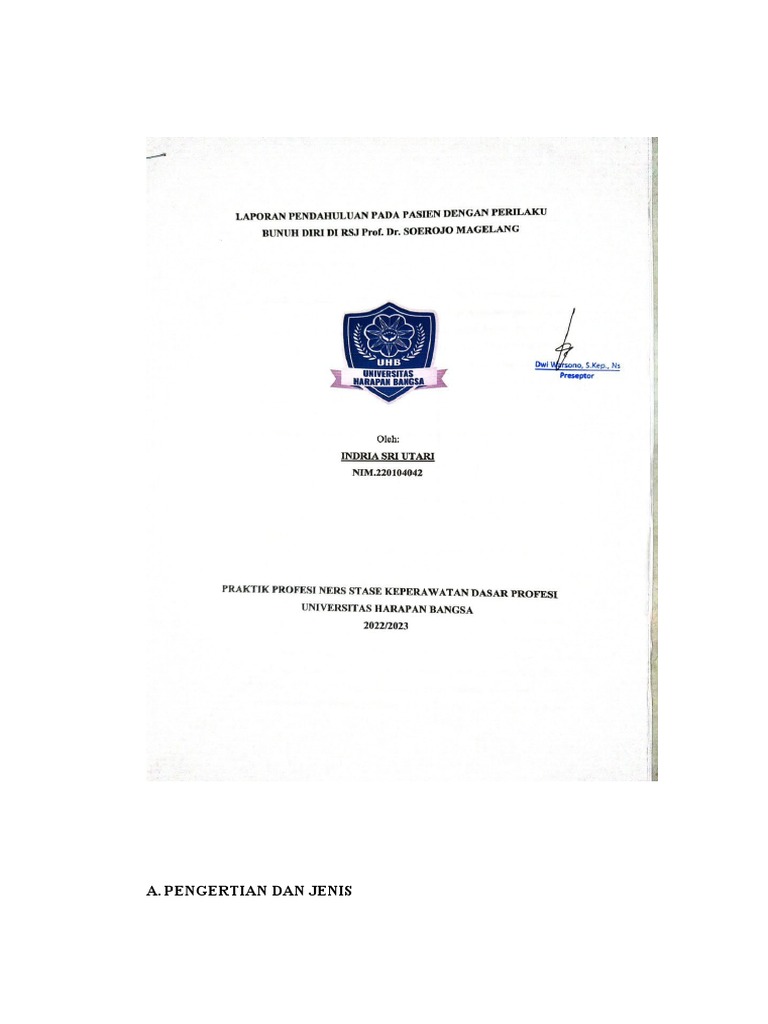 LP RBD - Indria Sri Utari | PDF