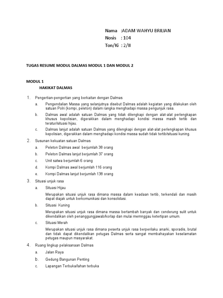 104 Dalmas | PDF | Politik | Ilmu Sosial