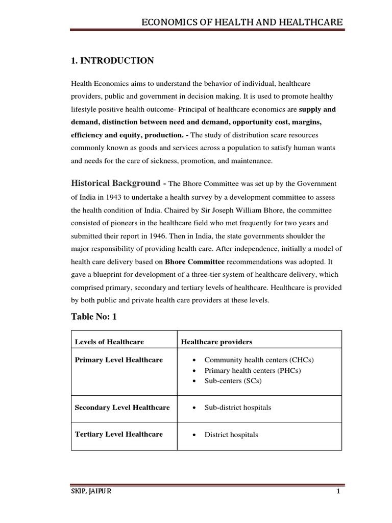 Economics of Health and Healthcare | PDF | Health Care | Social Programs