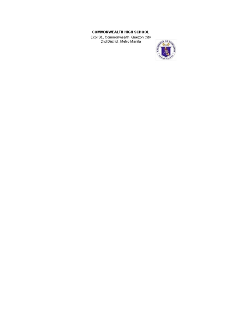 Organizational Chart Guidance - Commonwealth High School | PDF