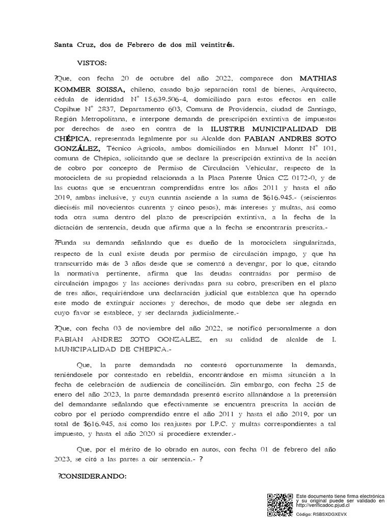 Este Documento Tiene Firma Electrónica y Su Original Puede Ser Validado en | PDF | Estatuto de ...