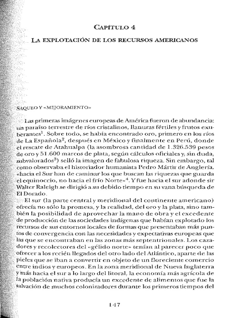 J. H, Elliott. La explotación de los recursos americanos. En J. H ...