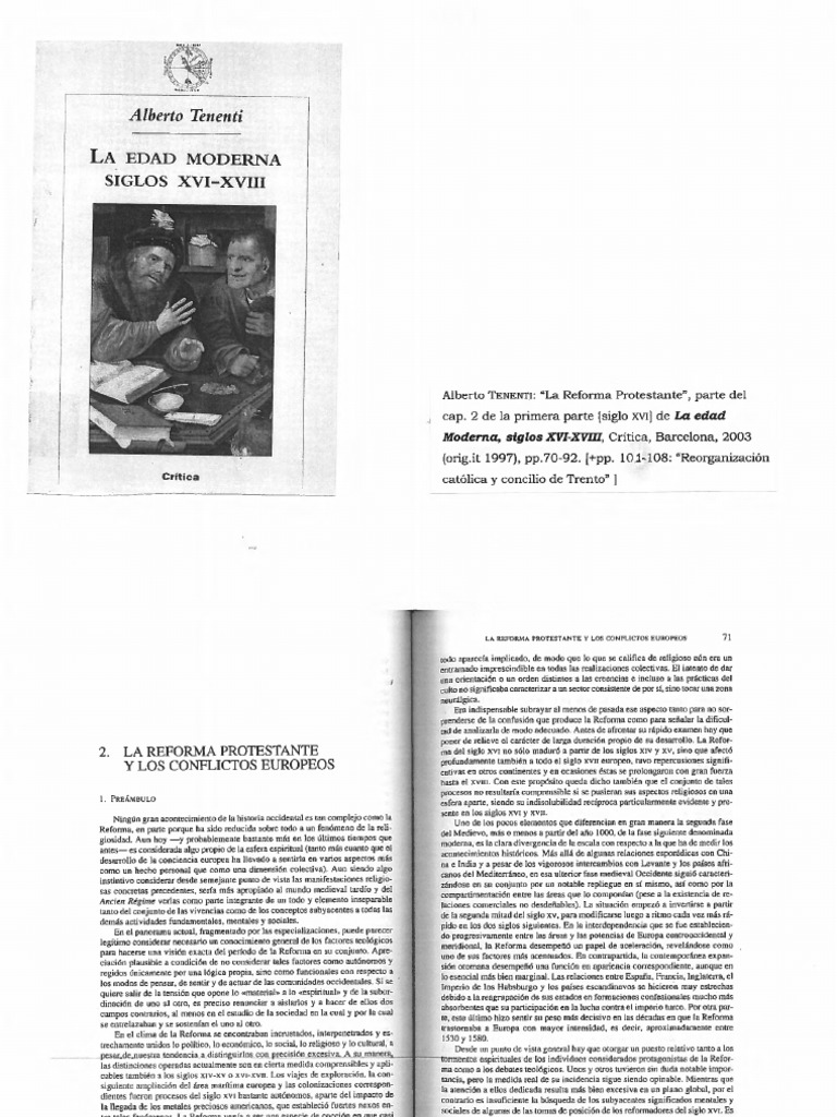 La Reforma Protestante en la Edad Moderna | PDF | Martin Luther ...
