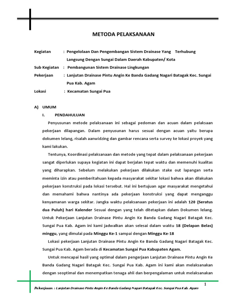 Metoda Drainase | PDF